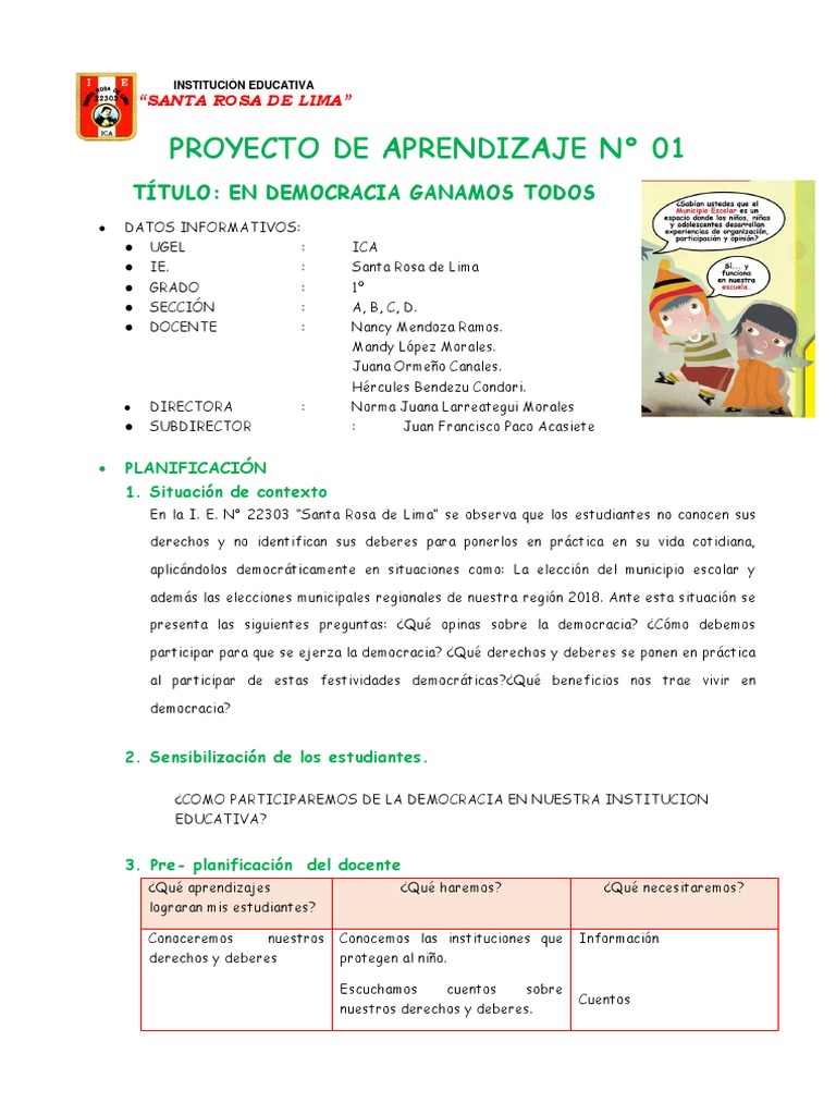 Proyecto 1 Primer Grado 2018 Noviembre | PDF | Science | Jesús