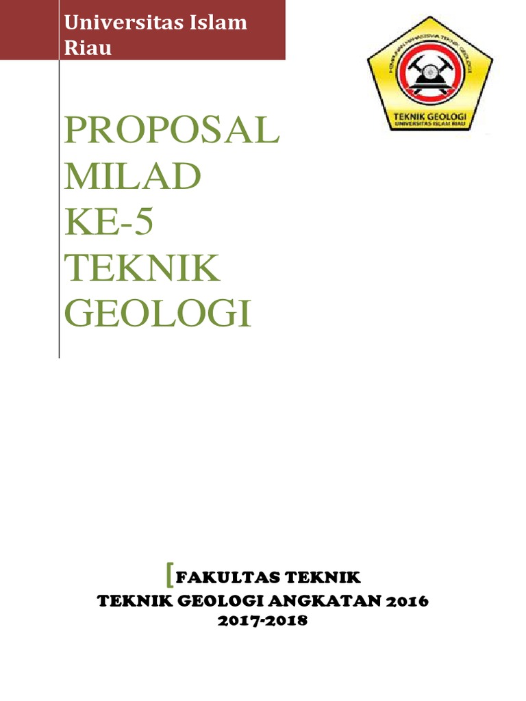 Milad ke-5 Teknik Geologi UIR | PDF