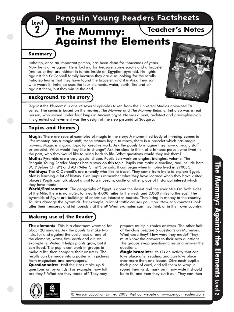 The Mummy Teachers Notes | PDF
