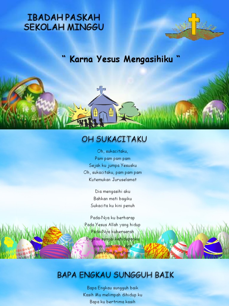 Ibadah Paskah Sekolah Minggu | PDF | Seni | Agama & Spiritualitas