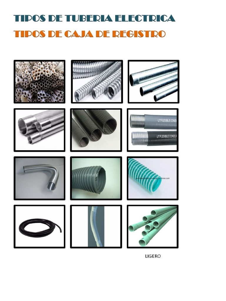 Tipos de Tuberia Electrica | PDF
