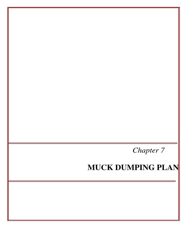 Muck Dumping Plan PDF | PDF | Surface Runoff | Drainage