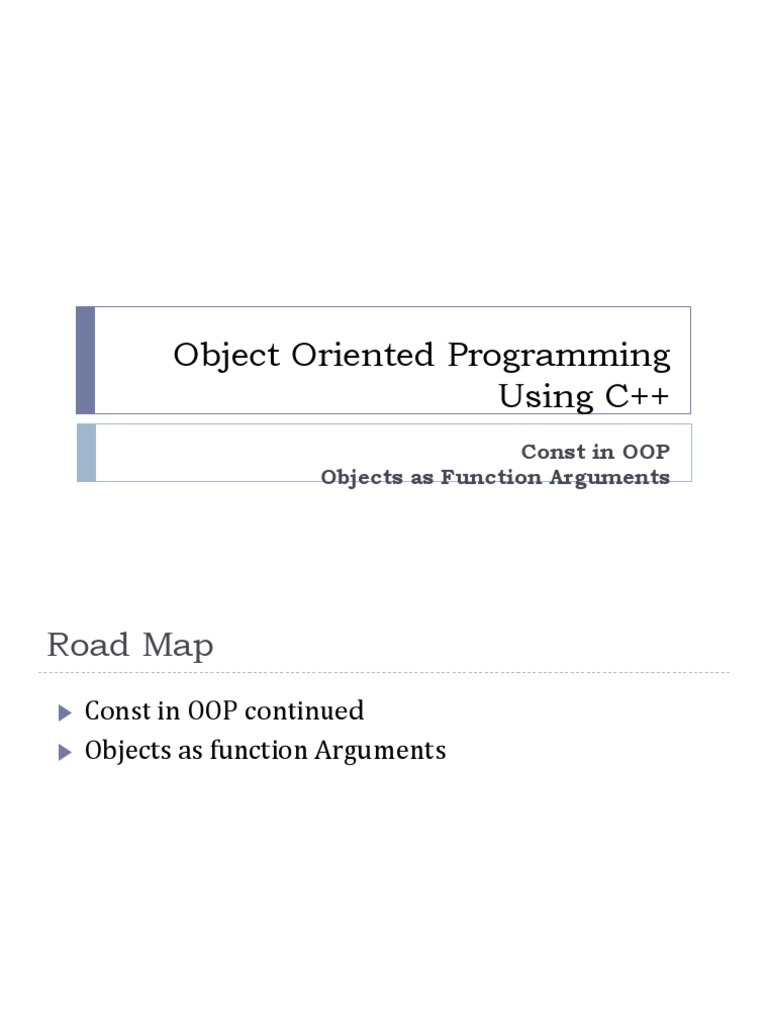 CONST Funtion in C++ | PDF | Parameter (Computer Programming) | Pointer ...