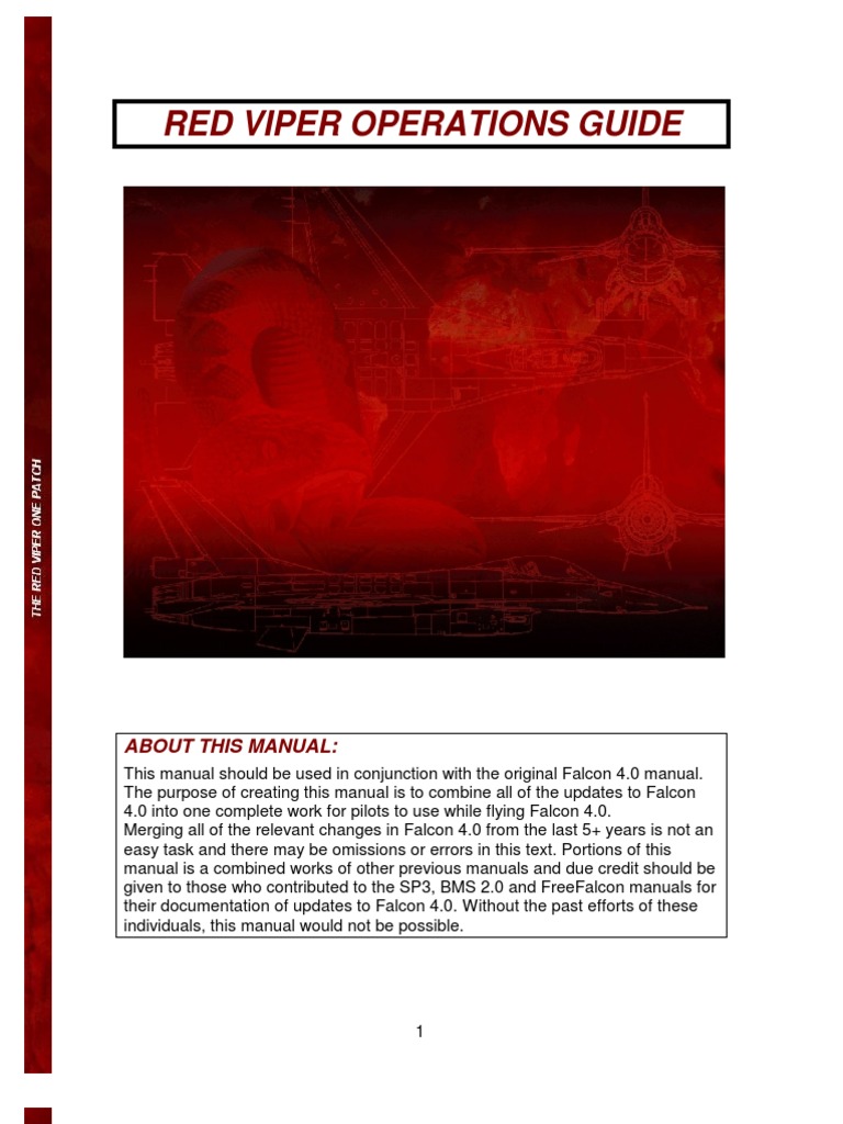 Free Falcon 4.0 Operations Guide | PDF | Fighter Aircraft | Virtual ...