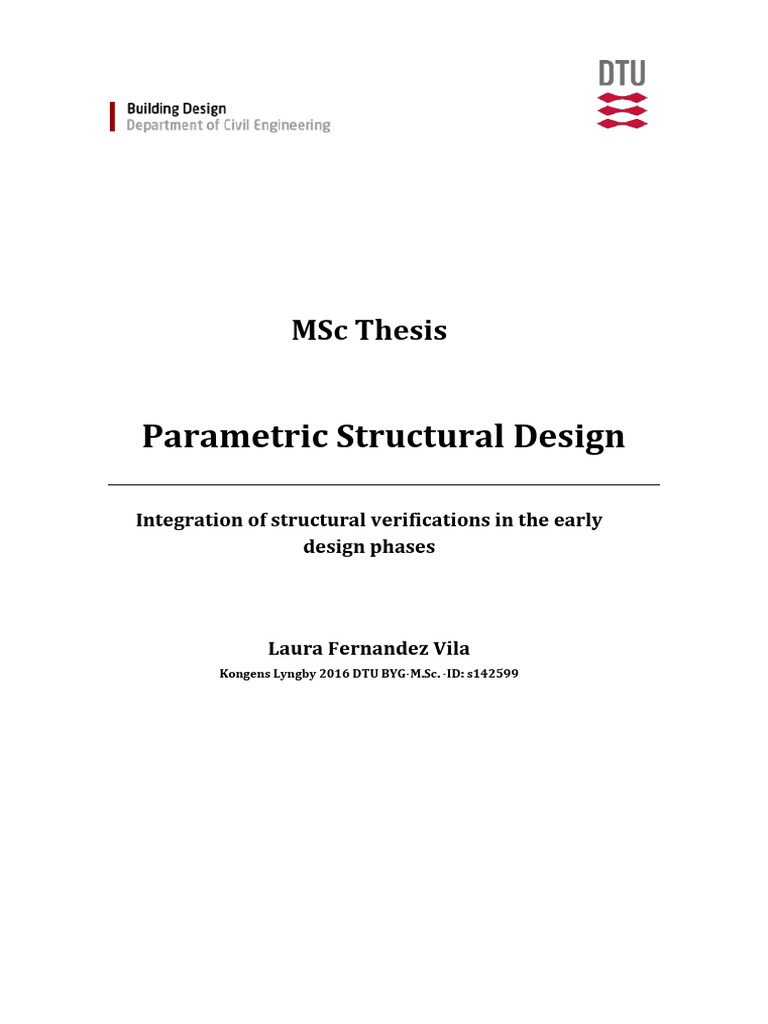 MScThesis LauraFernandez Parametric Structural Design PDF | PDF ...