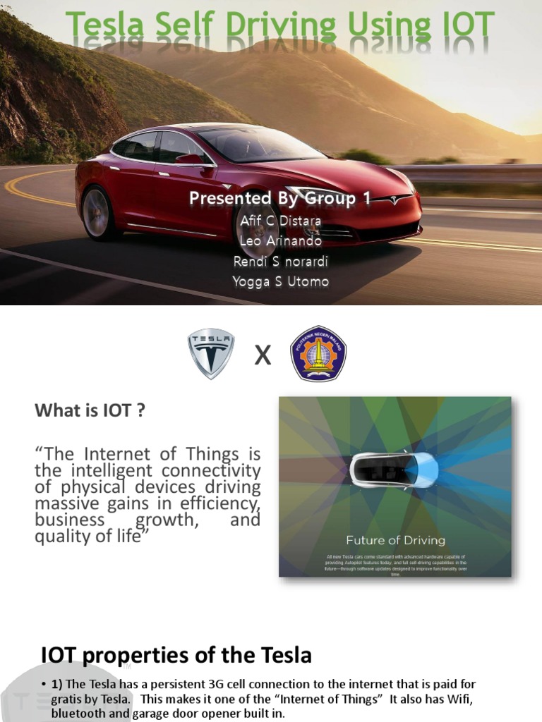 Tesla IoT Integration in Self-Driving Cars | PDF | Internet Of Things | Car