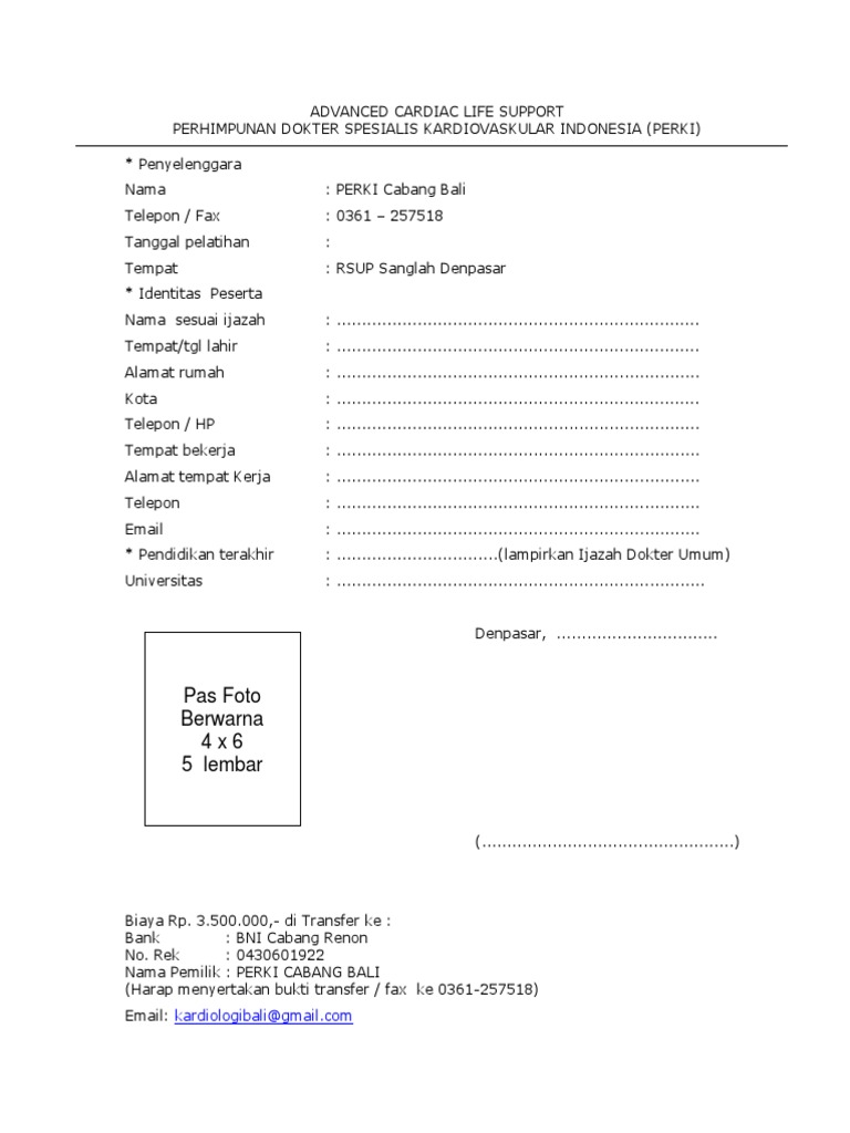 Pelatihan ACLS PERKI Bali 2023 | PDF | Karier & Perkembangan