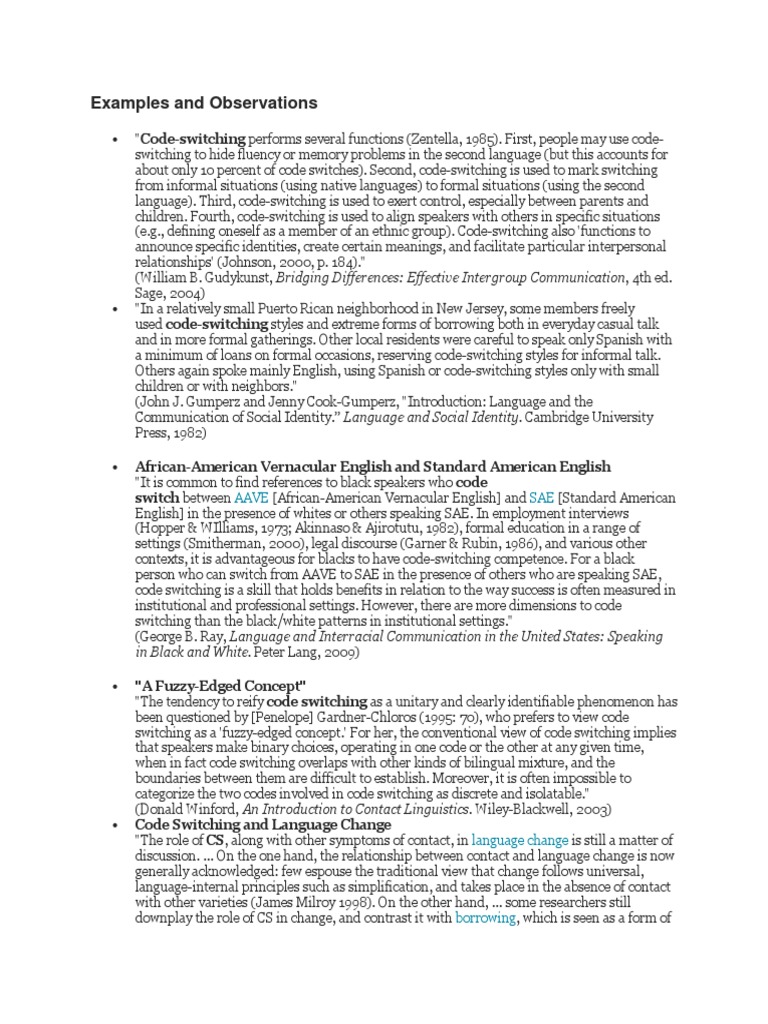 Examples and Observations | PDF | Semiotics | Human Communication