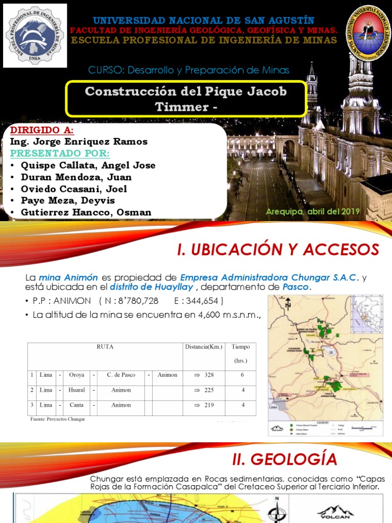 Construcción del Pique Jacob Timmer | PDF | Minería | Recurso