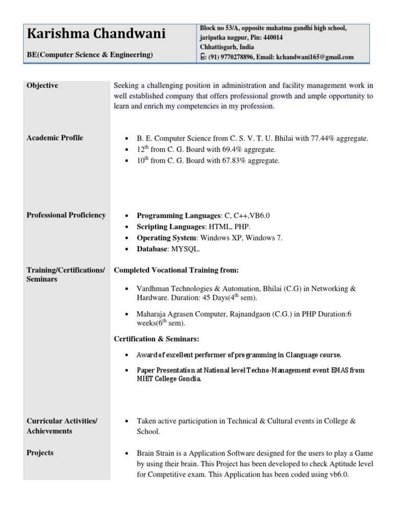Karishma Resume | PDF | Php | Software