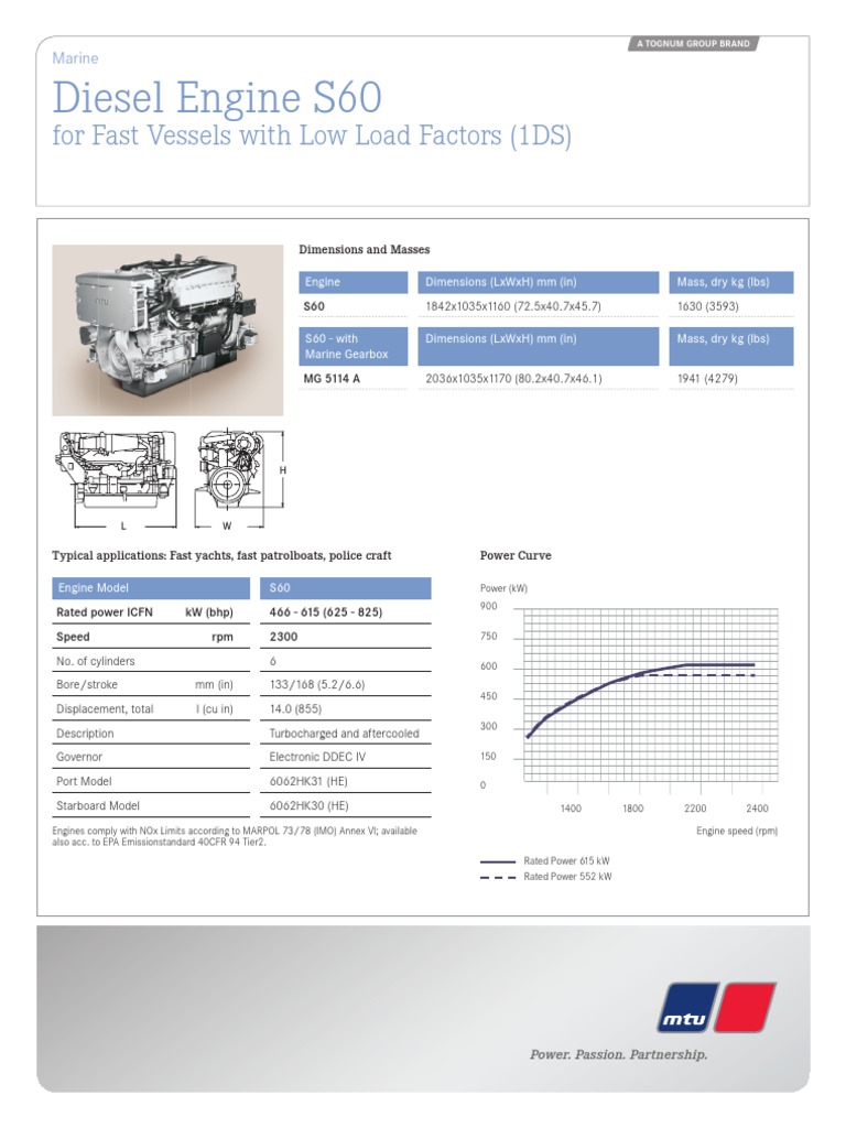 DB S60 1DS GB 3231171 112010 PDF | PDF | Engines | Motor Oil