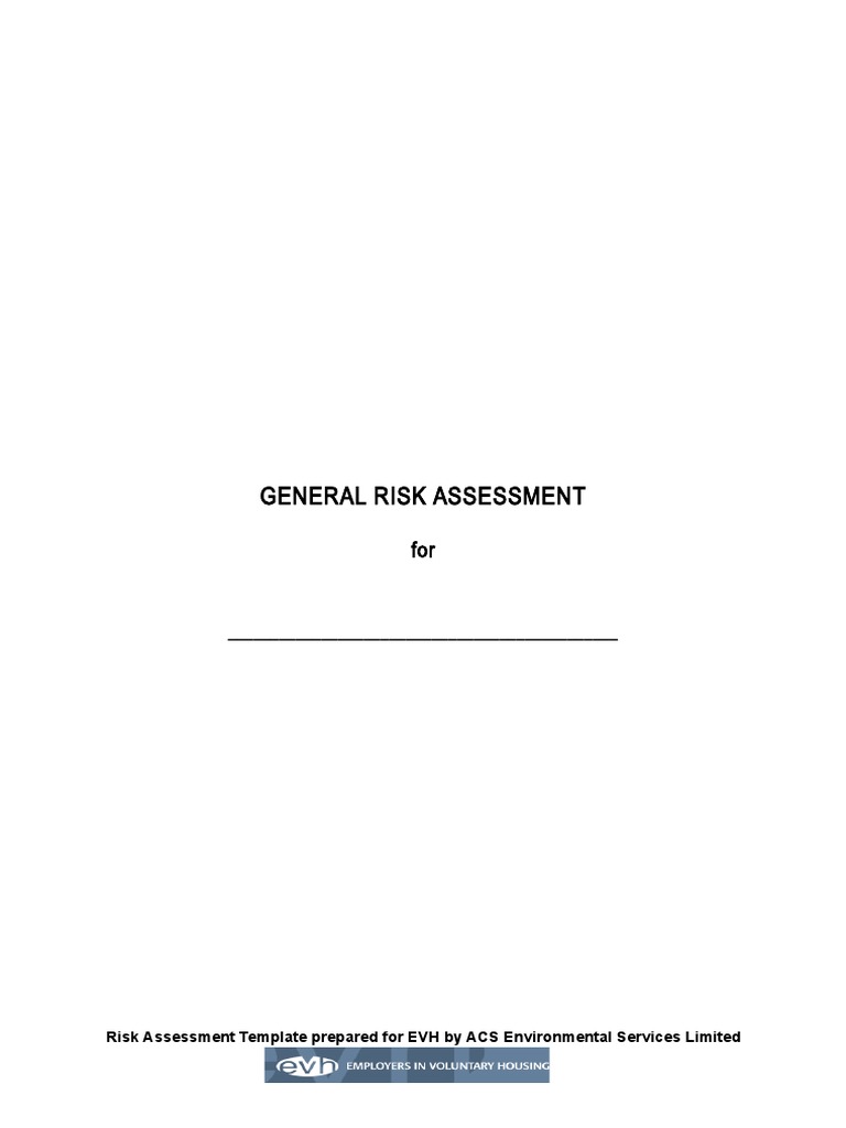 General Risk Assessment Template | PDF | Risk Assessment | Occupational ...