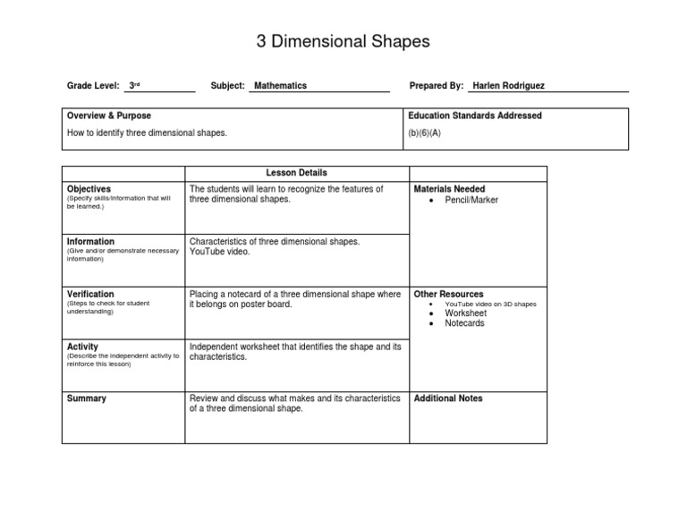 Lesson Plan 2019 | PDF
