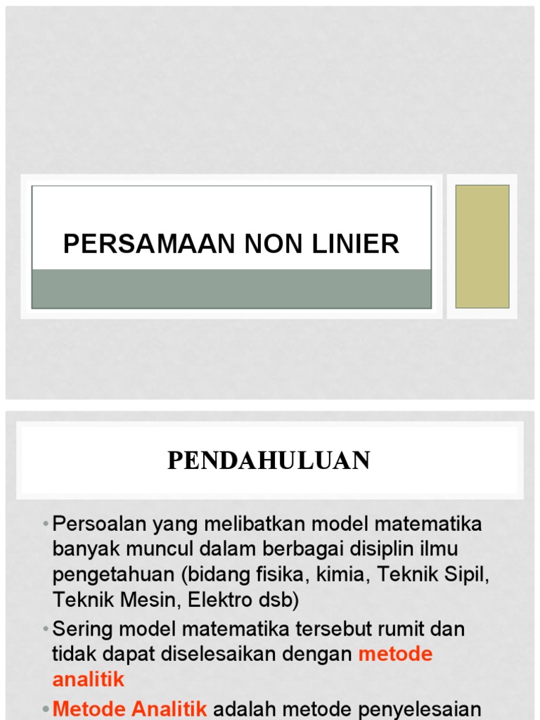 Materi Metode Numerik Pdf Pdf