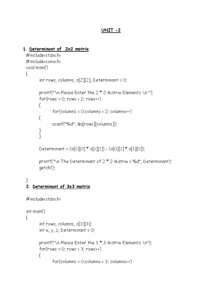 C Programming (Unit 2 - Unit 5 Programs) | PDF | Pointer (Computer Programming) | Computer ...