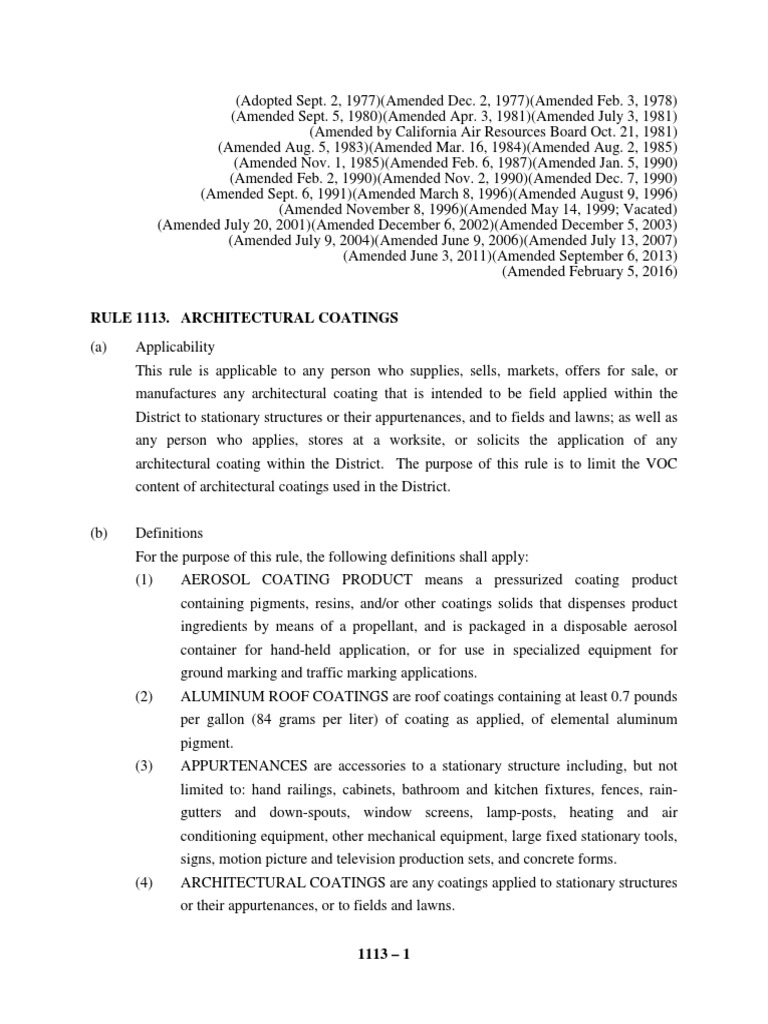 SCAQMD Rule | PDF | Volatile Organic Compound | Concrete