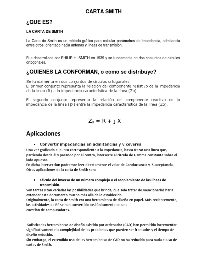 Aplicaciones de La Carta de Smith | PDF | Física | Cantidades fisicas