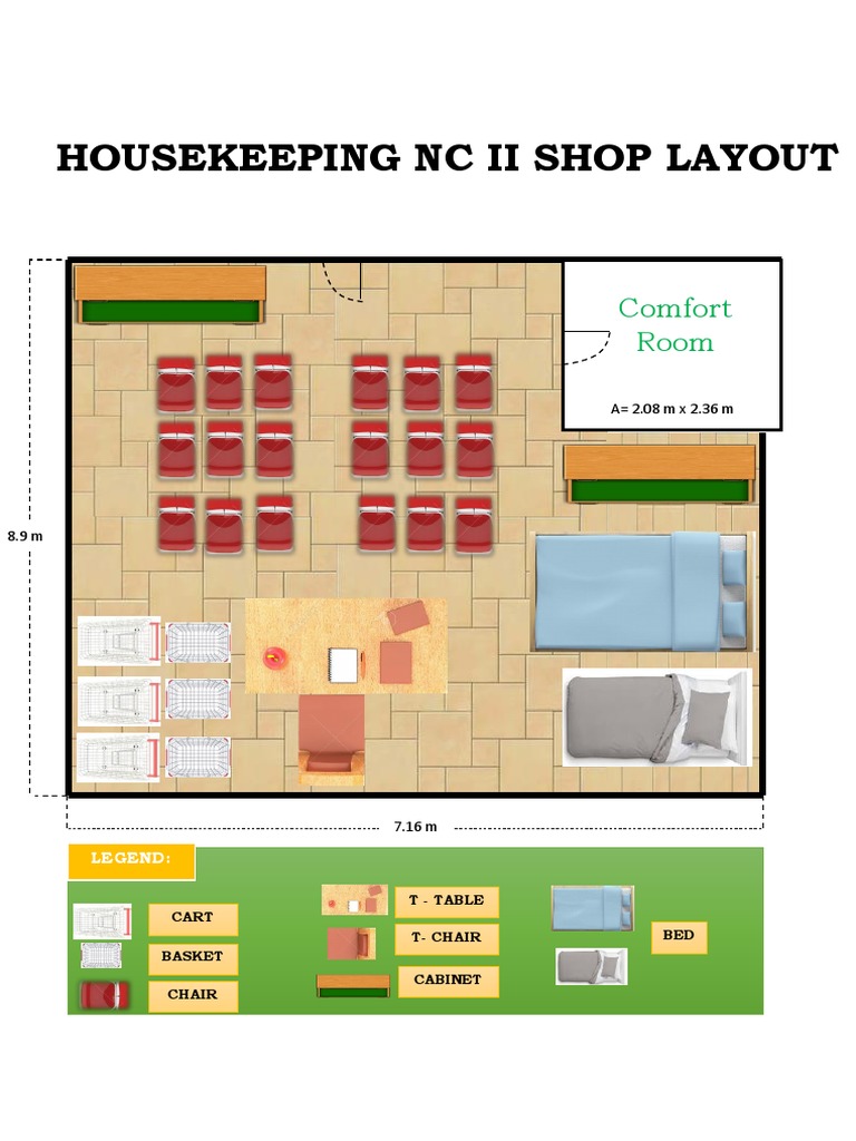 Housekeeping NC II Shop Layout | PDF