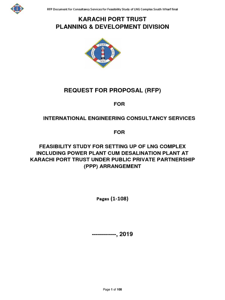 RFP for LNG Complex Consultancy in Karachi | PDF | Consultant ...