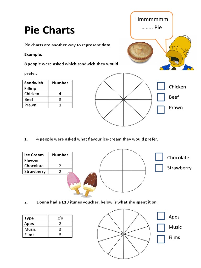 Pie Charts Questions Main | PDF | Foods | Cuisine