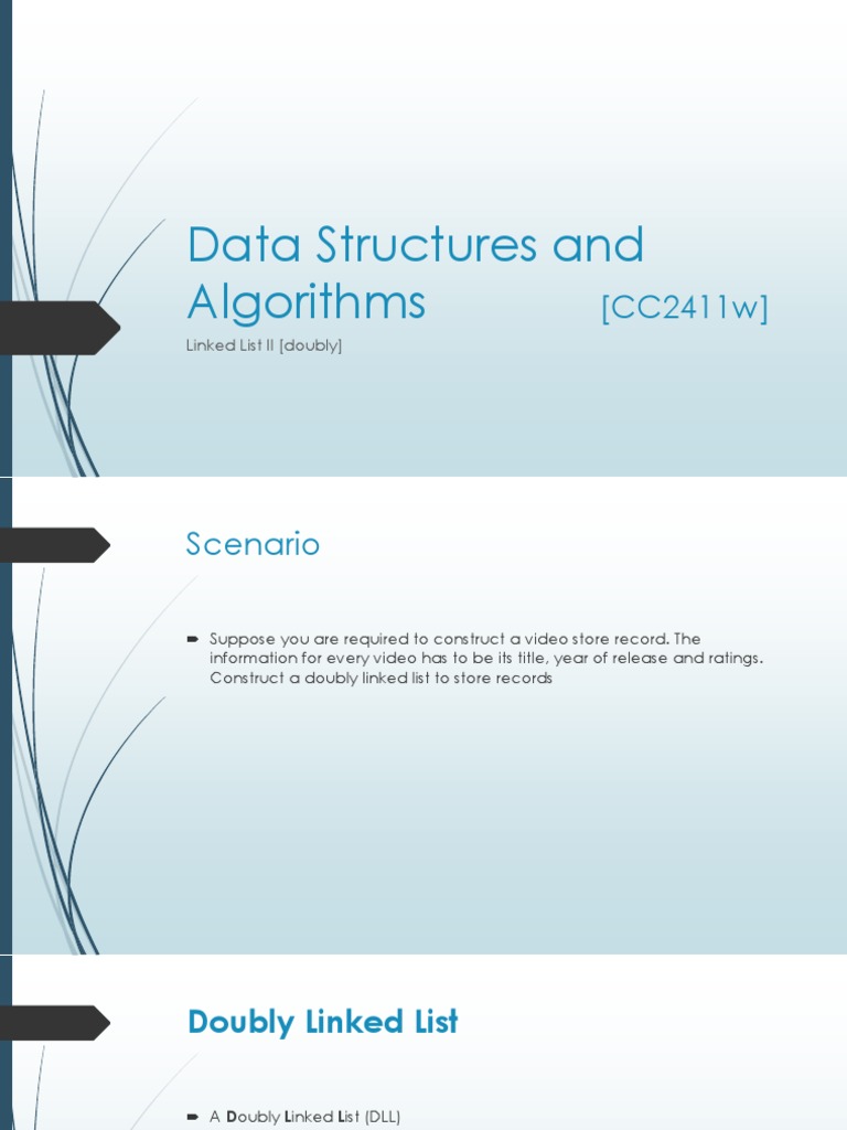 Linked List II (Doubly) | PDF | Data Management | Data