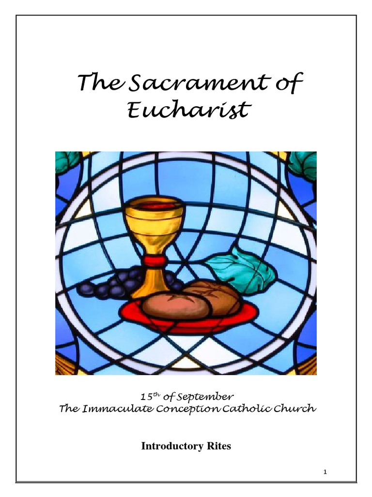 First Holy Communion Ceremony Guide | PDF | Eucharist | Mass (Liturgy)