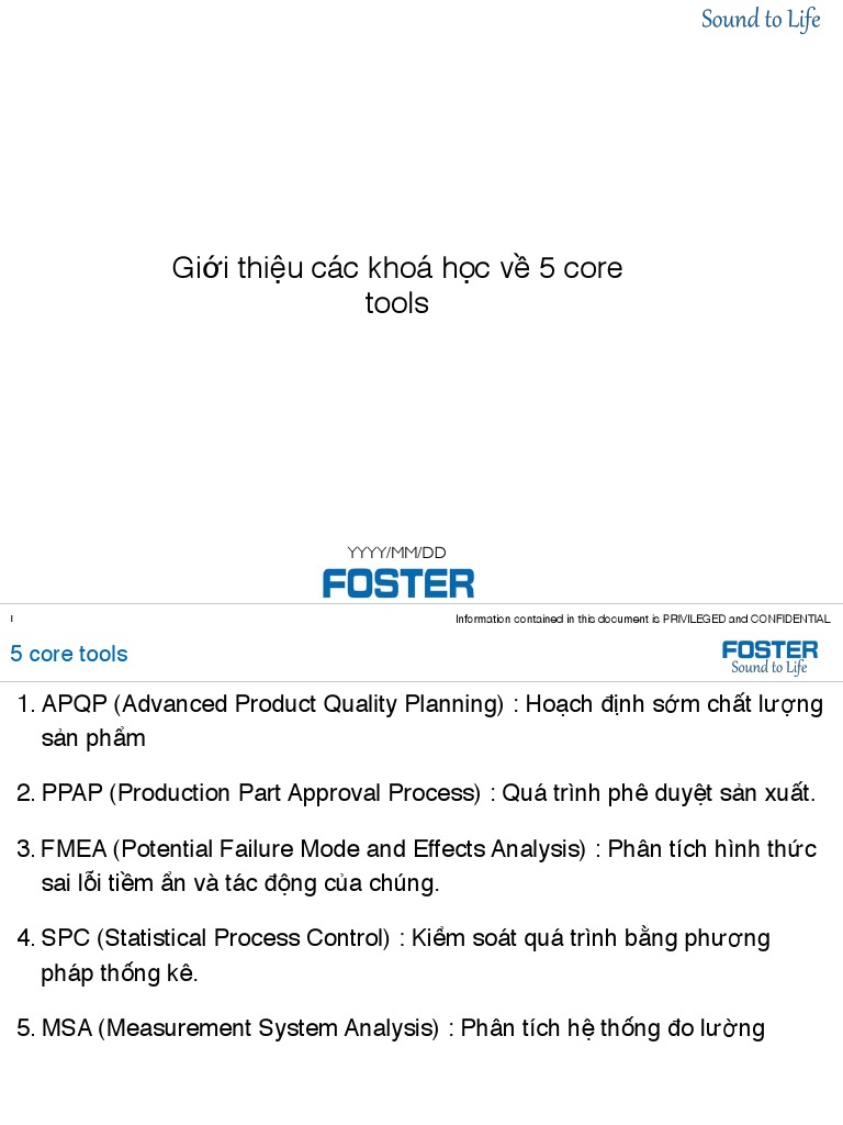 Giới Thiệu 5 Core Tool