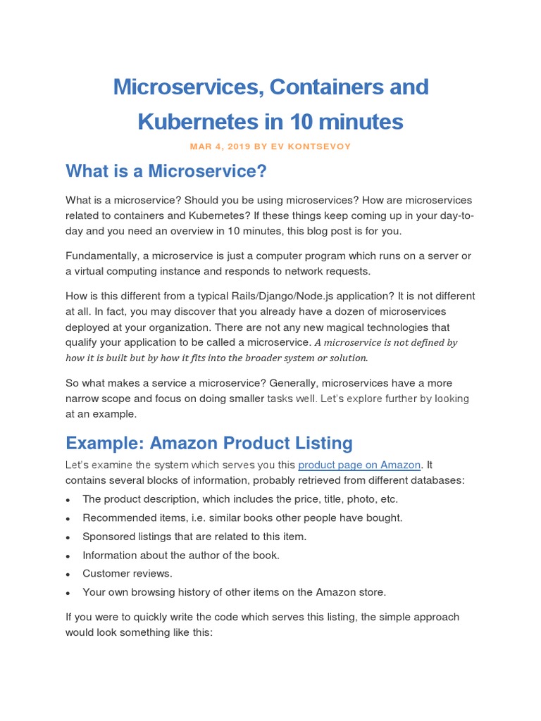 Microservices PDF | Download Free PDF | Application Software | Cloud Computing