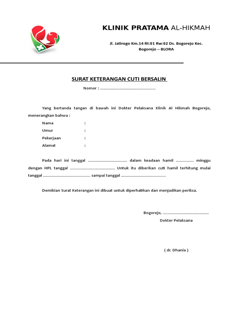 Format Cuti | PDF