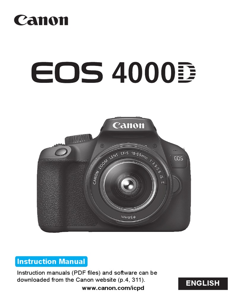 EOS 4000D Instruction Manual EN PDF | PDF | Secure Digital | Exposure ...