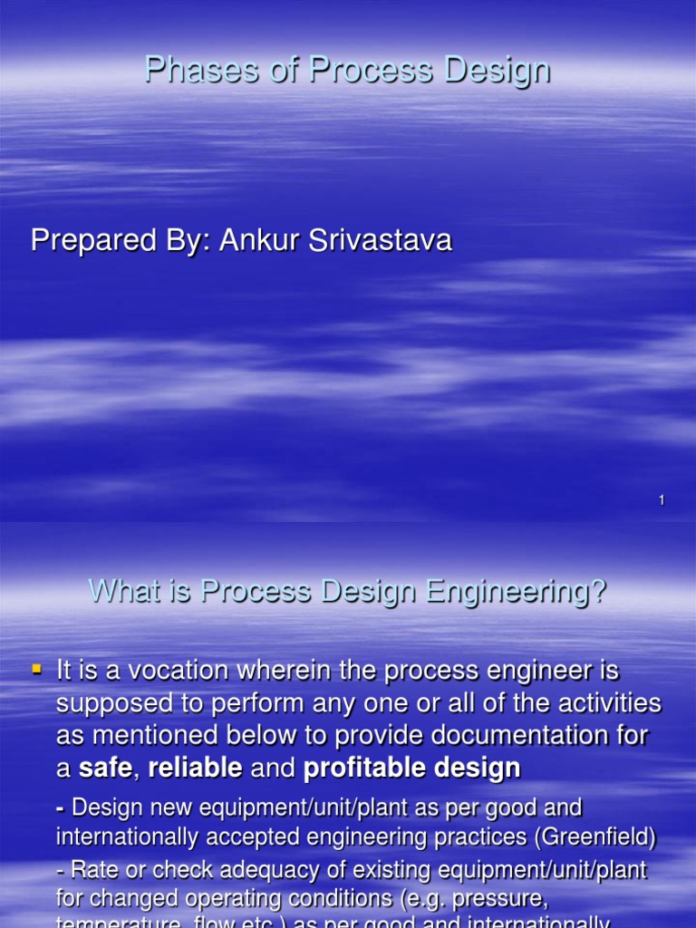 Phases of Process Design | PDF | Engineering Design Process | Engineering