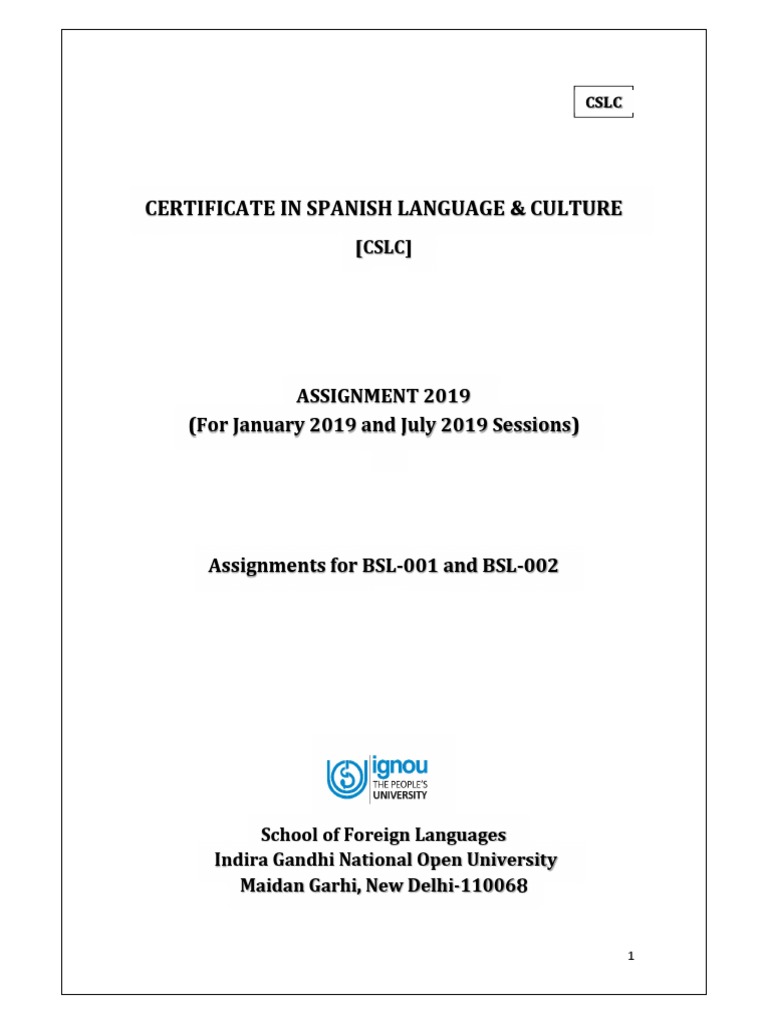 Spanish Language & Culture Assignments | PDF | Cognitive Science ...