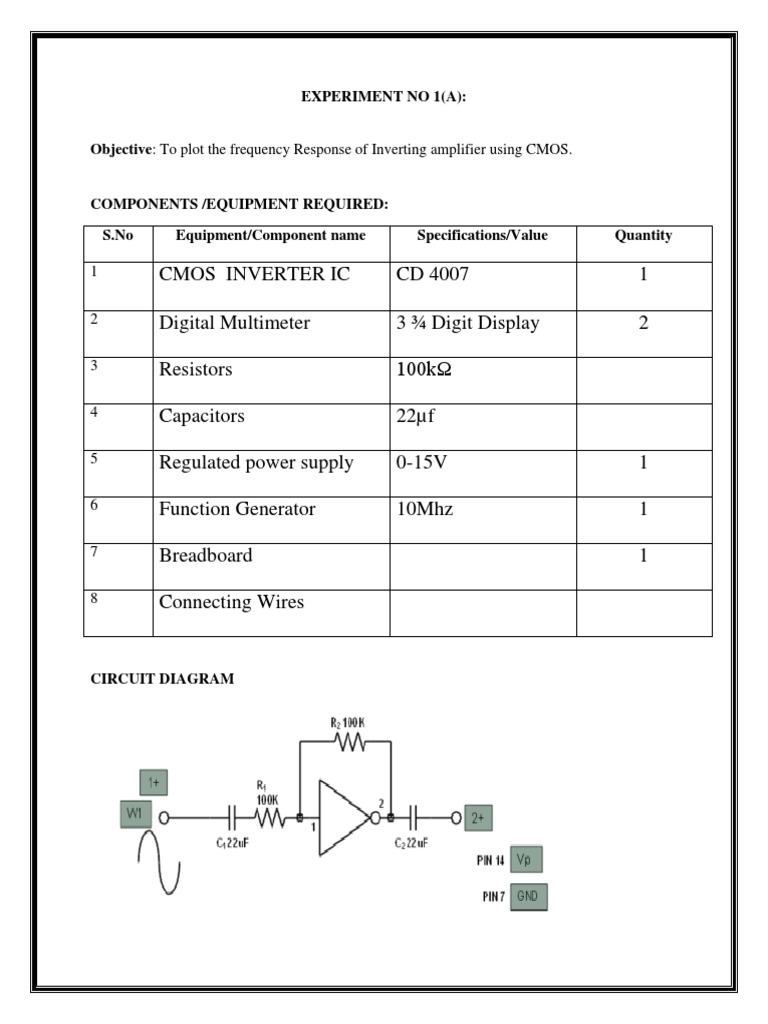 B.tech Ec Ei 2nd Year 2018-19 | PDF | Cmos | Amplifier