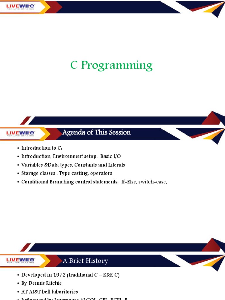 Session 01 Pdf Pdf C Programming Language Scope Computer Science