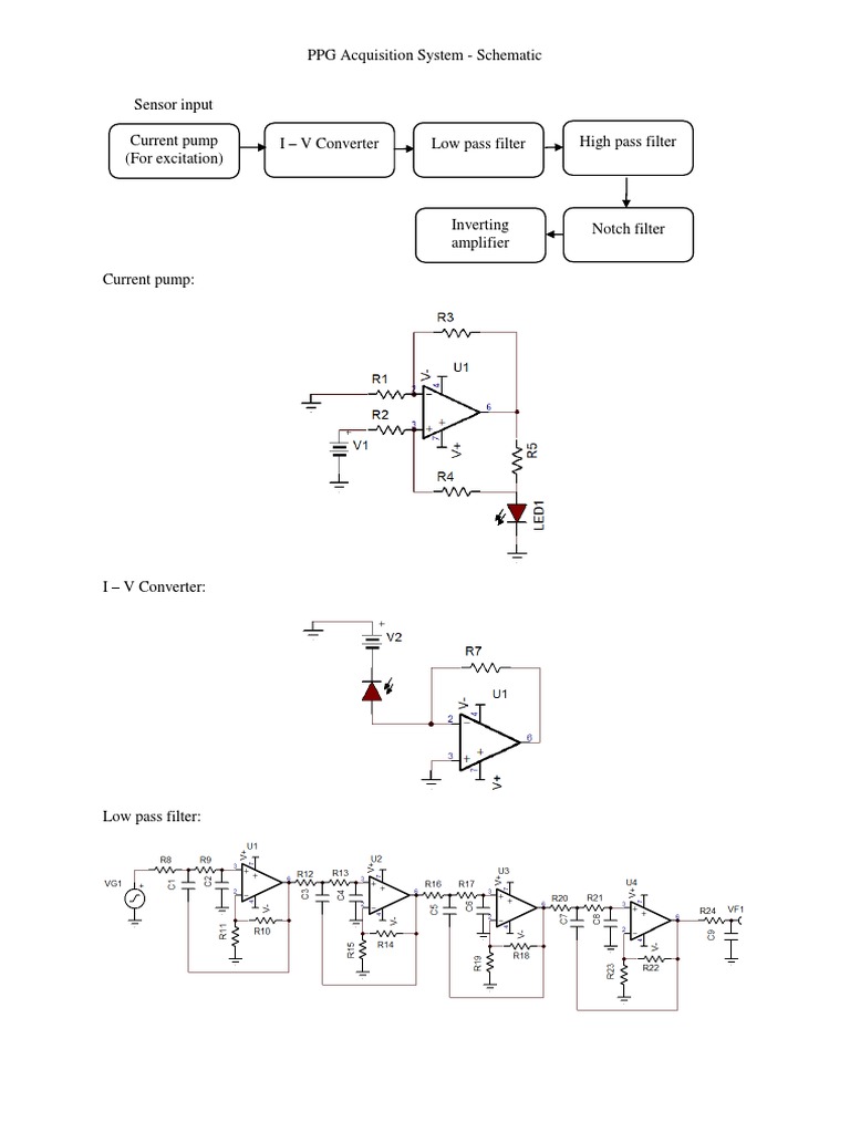 PPG Acquisition System Schematic | PDF