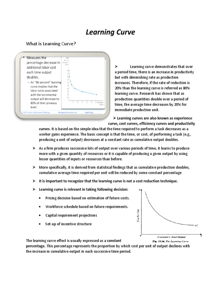 Understanding Learning Curves and CVP Analysis | PDF | Economics ...