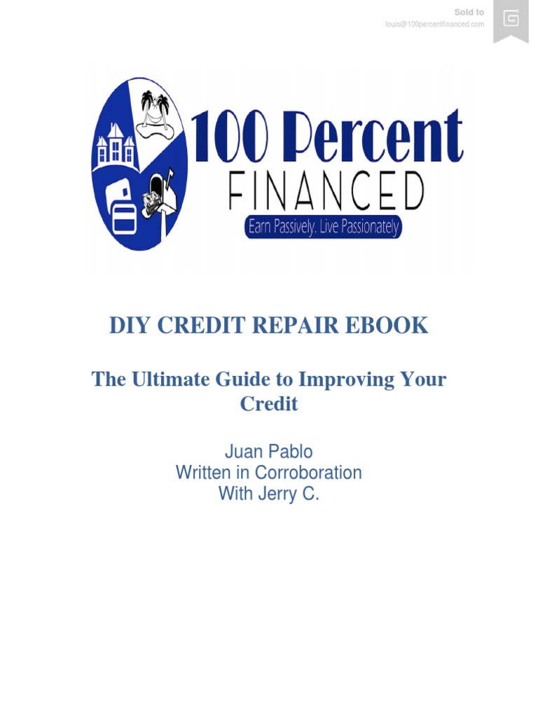 DIY - CREDIT REPAIR EBOOK - Instructions - v1 PDF | PDF | Credit ...