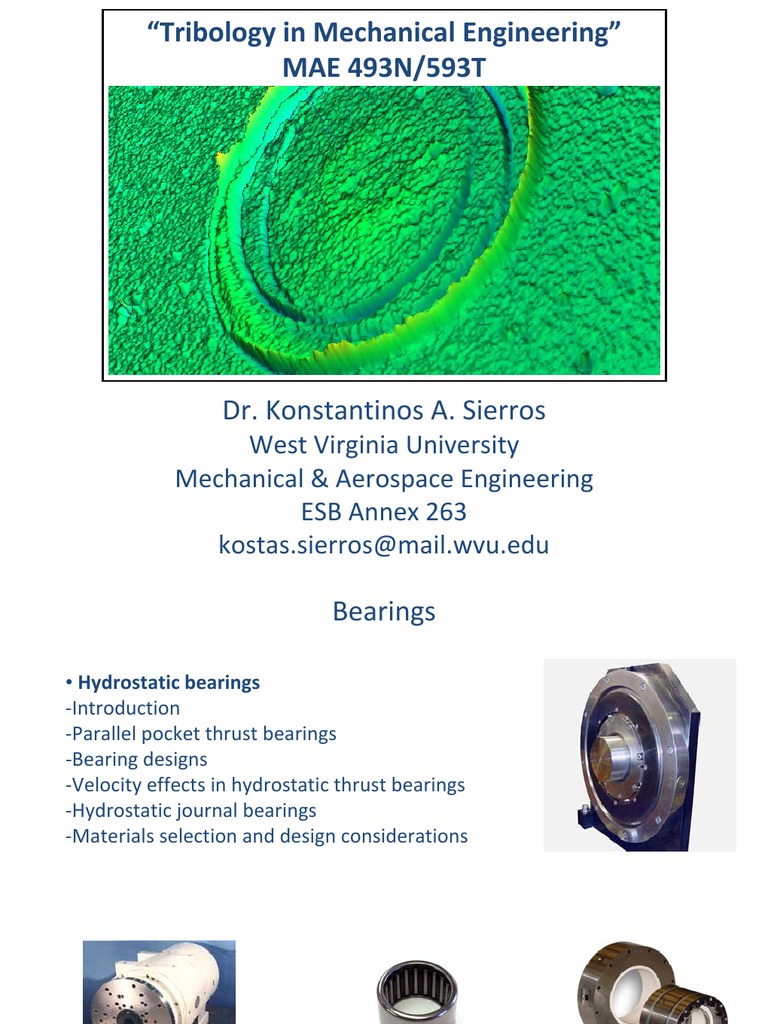 Hydrostatic Journal Bearings Overview | PDF | Bearing (Mechanical ...