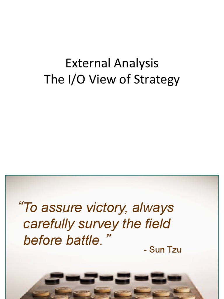 External Analysis | PDF | Competition | Strategic Management