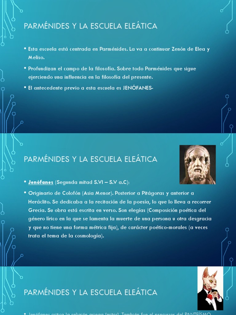 Escuela Eleática | PDF | Epistemología | Metafísica