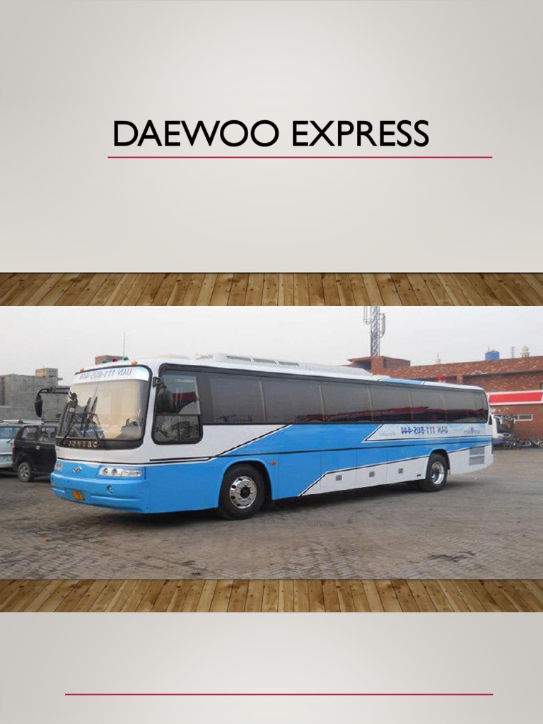 Daewoo Express | PDF | Bus | Marketing