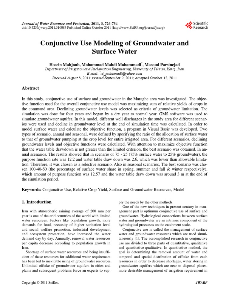Graphical Abstract | PDF | Water Resources | Groundwater