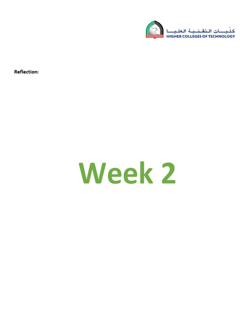 Week 2: Reflection | PDF | Fraction (Mathematics) | Teachers