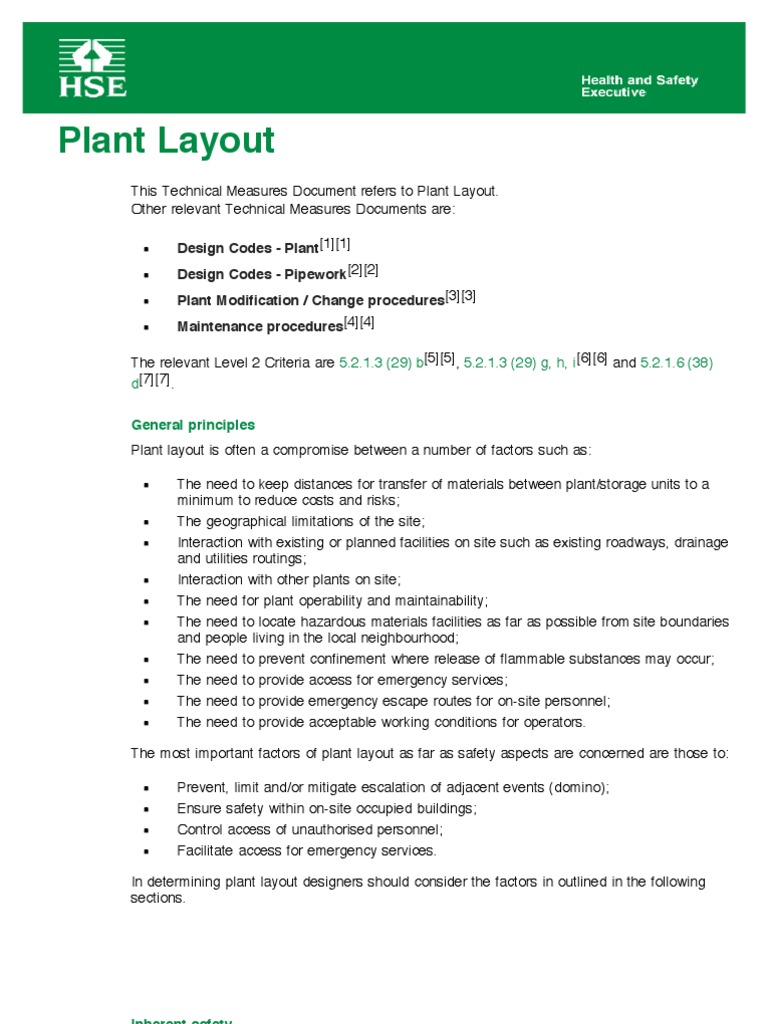 Plant Layout | PDF | Fires | Hazards