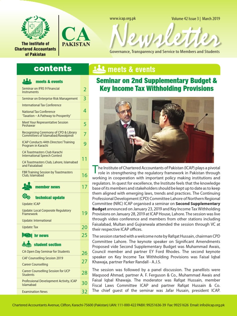 Newsletter: Meets & Events | PDF | Accountant | Enterprise Risk Management