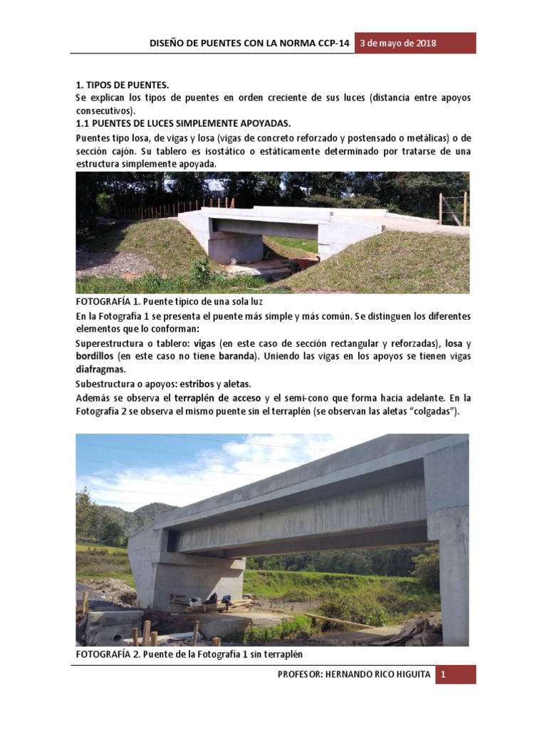 Capitulo 1 Tipos De Puentes Tid Descargar Gratis Pdf Puente