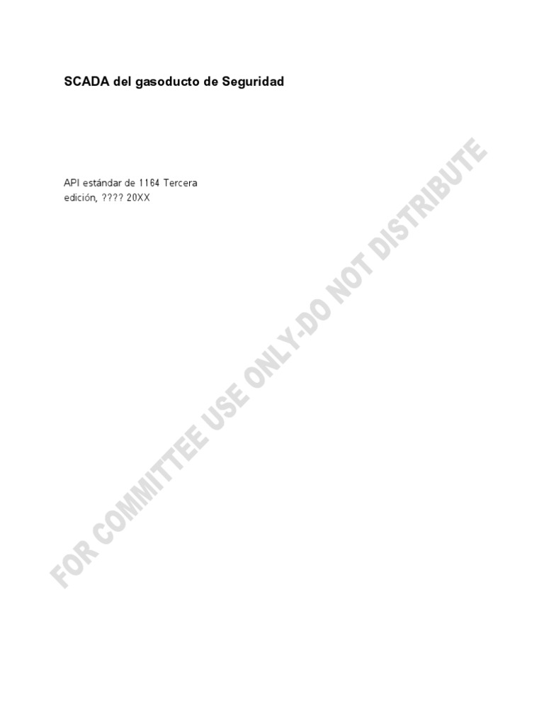 Pipeline Scada Security API Standard 1164 Third Edition, - 20xx (1) .En ...