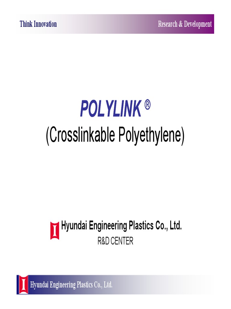 Polylink Polylink: (Crosslinkable Polyethylene) | PDF | Polyethylene ...