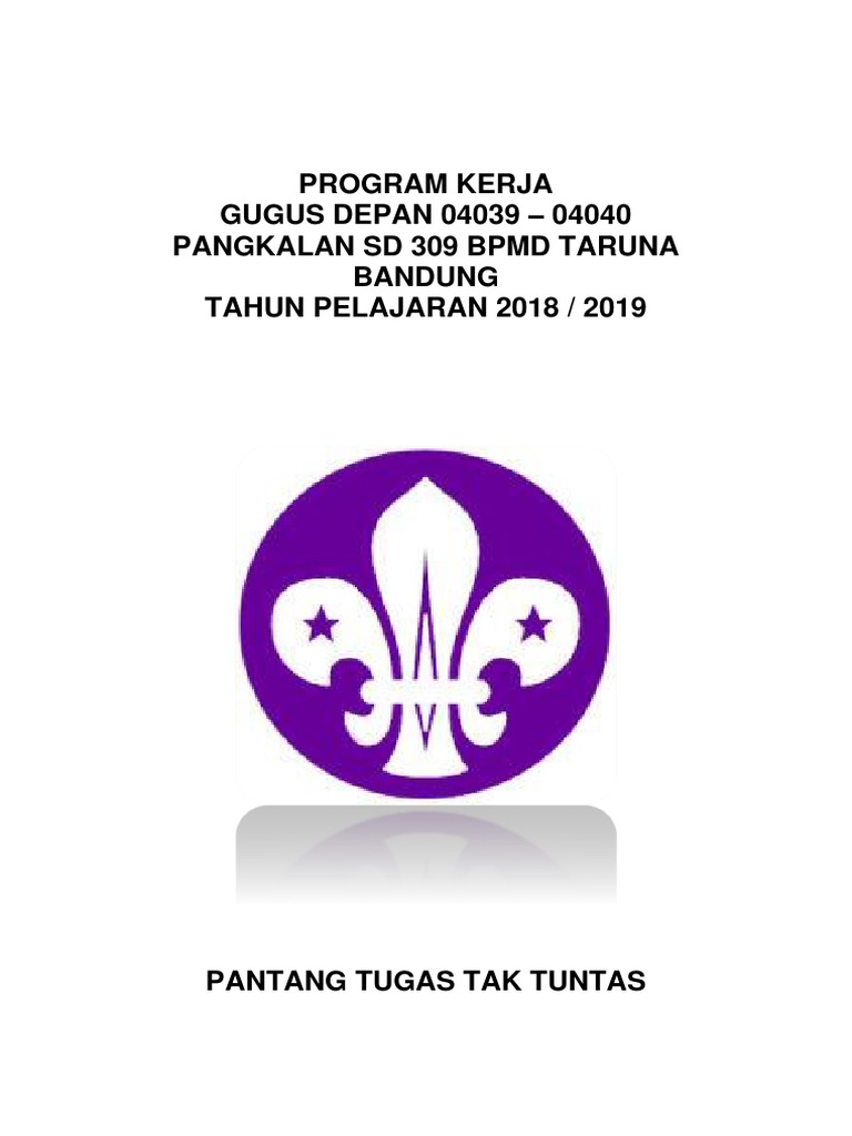Program Kerja Pramuka Penggalang | PDF