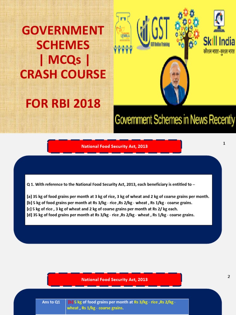 Government Schemes PDF | PDF | Business